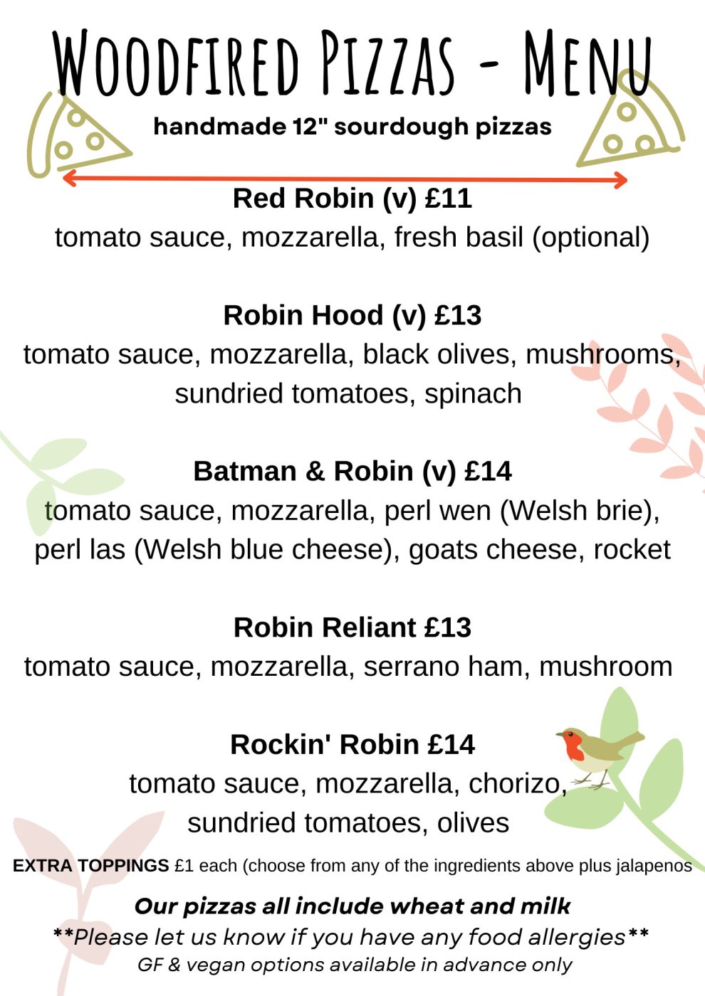 Nyth Robin Glamping, Camping & Touring Holidays - Wood Fired Pizzas